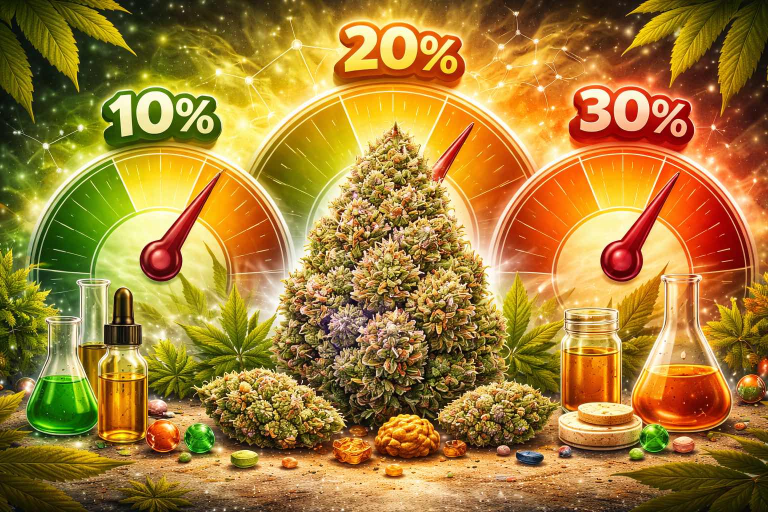 Niveles de THC en Cannabis: Qué Significan los Porcentajes